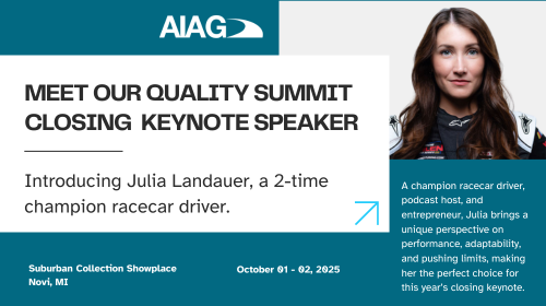 2025 AIAG Quality Summit: Meet our Closing Keynote Speaker, Julia Landauer
